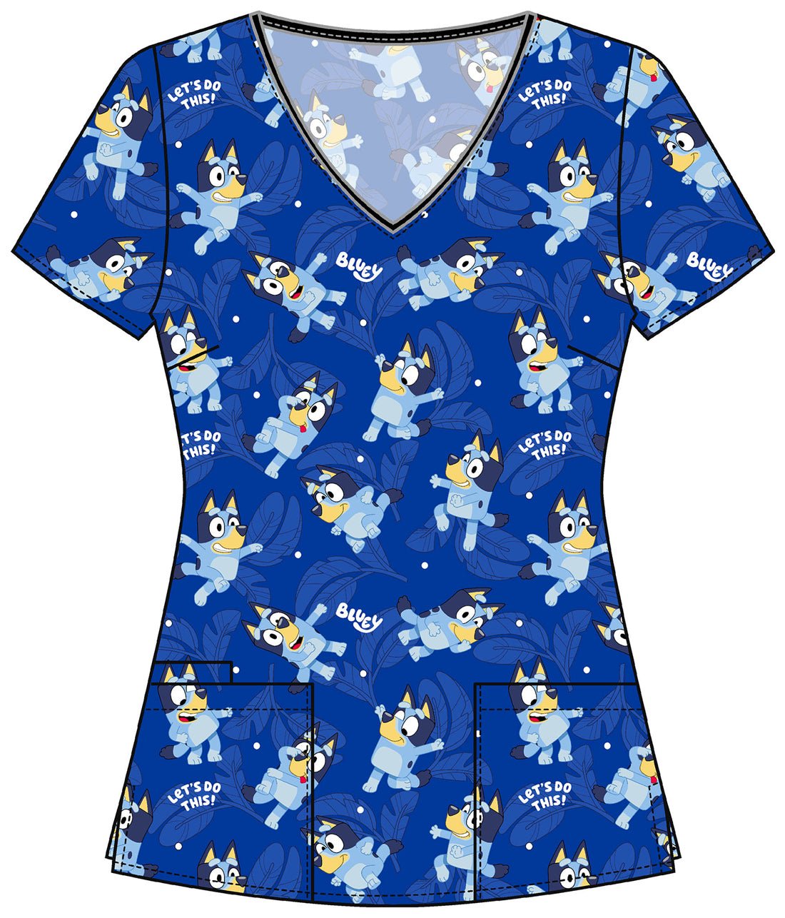 Bluey Tooniforms V Neck Scrub Top TF614 BYBY – Scrubs Select
