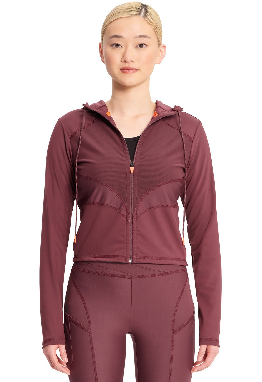 Cherokee Infinity IN326 GNR8 Zip Front Crop Jacket - Contemporary Fit ...