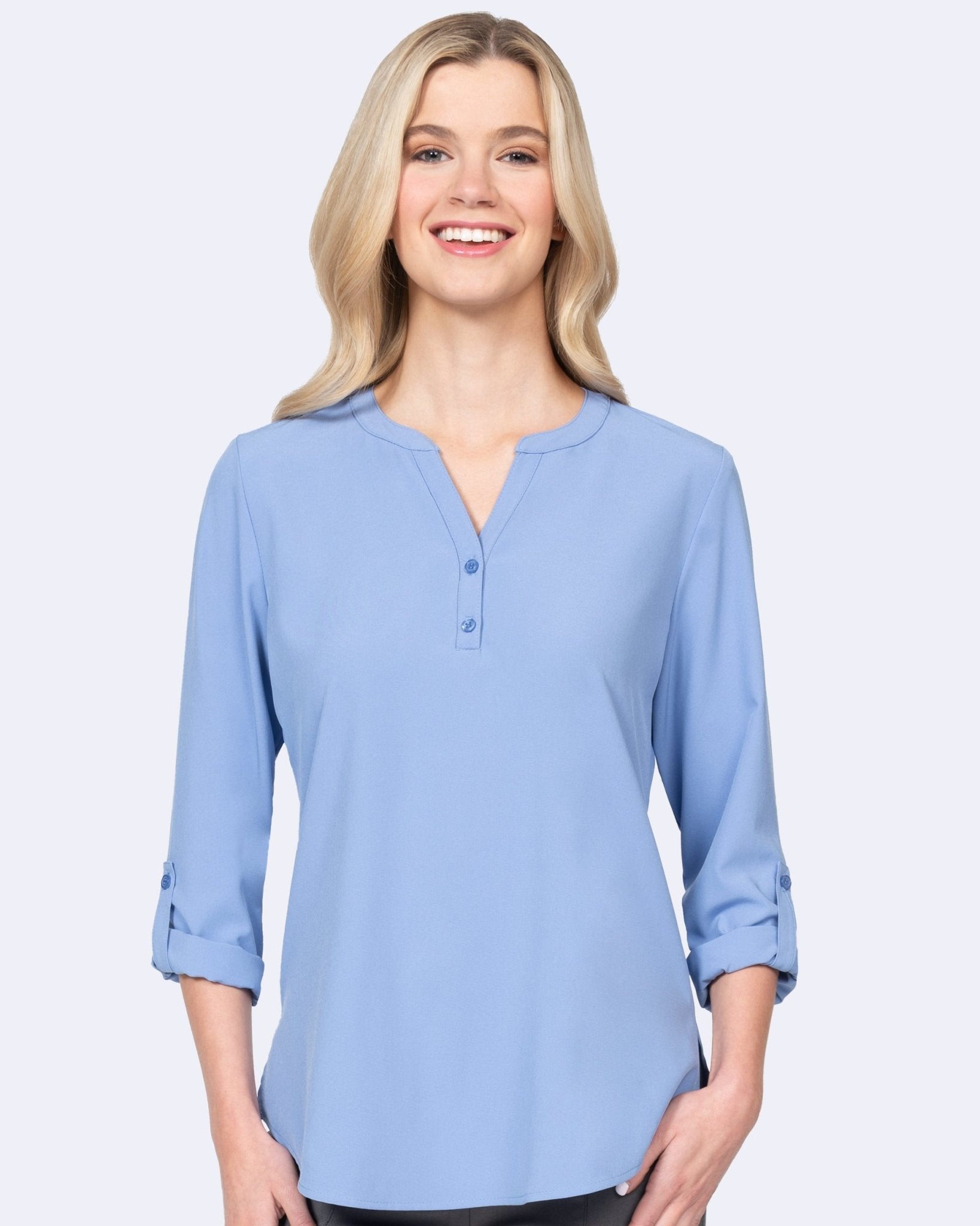 Zavate Split Neck Scrub Top 1035 – Scrubs Select