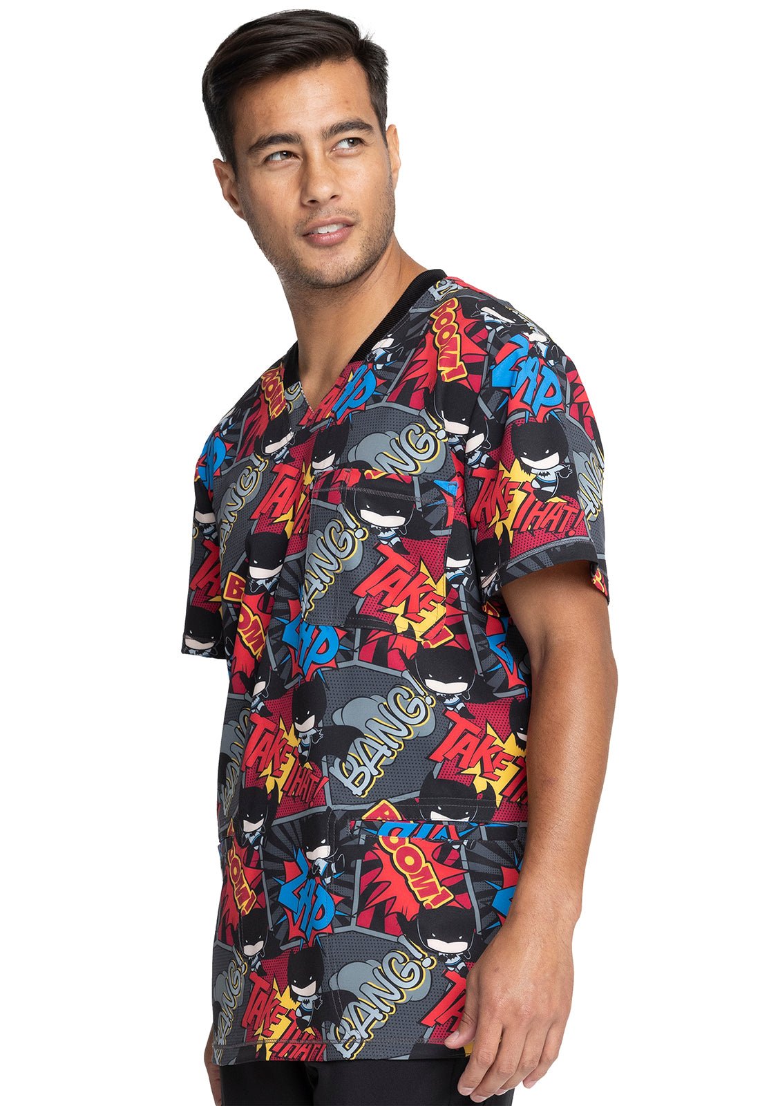 Batman Scrub Top Men - DC Comics Tooniforms V-Neck TF725 DMKW – Scrubs ...