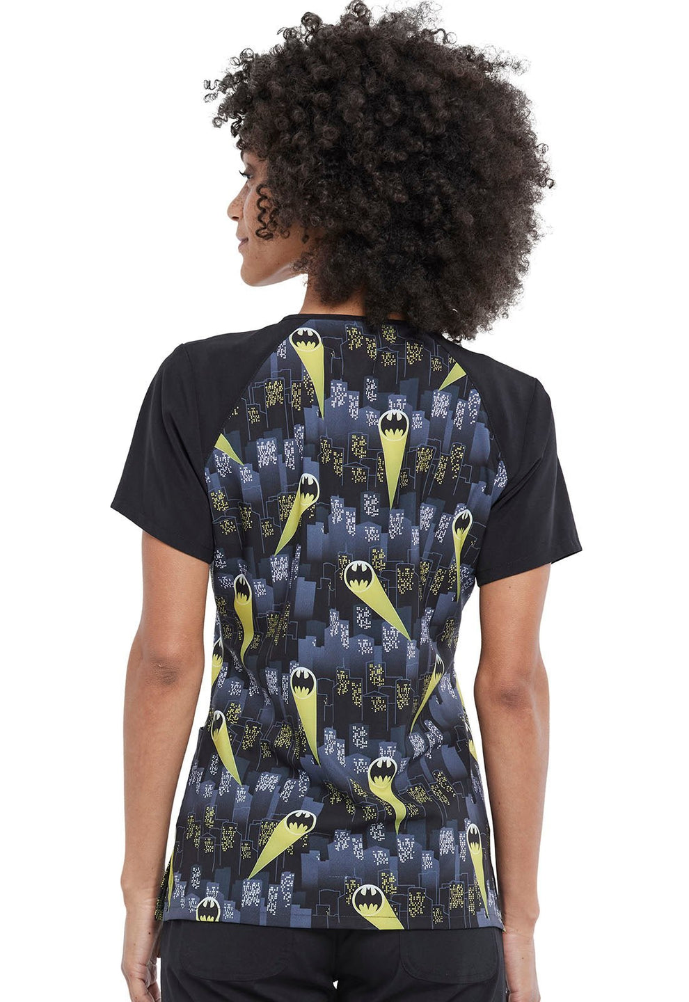 Batman Tooniforms V Neck Medical Scrub Top | Cherokee Licensed | TF632 ...