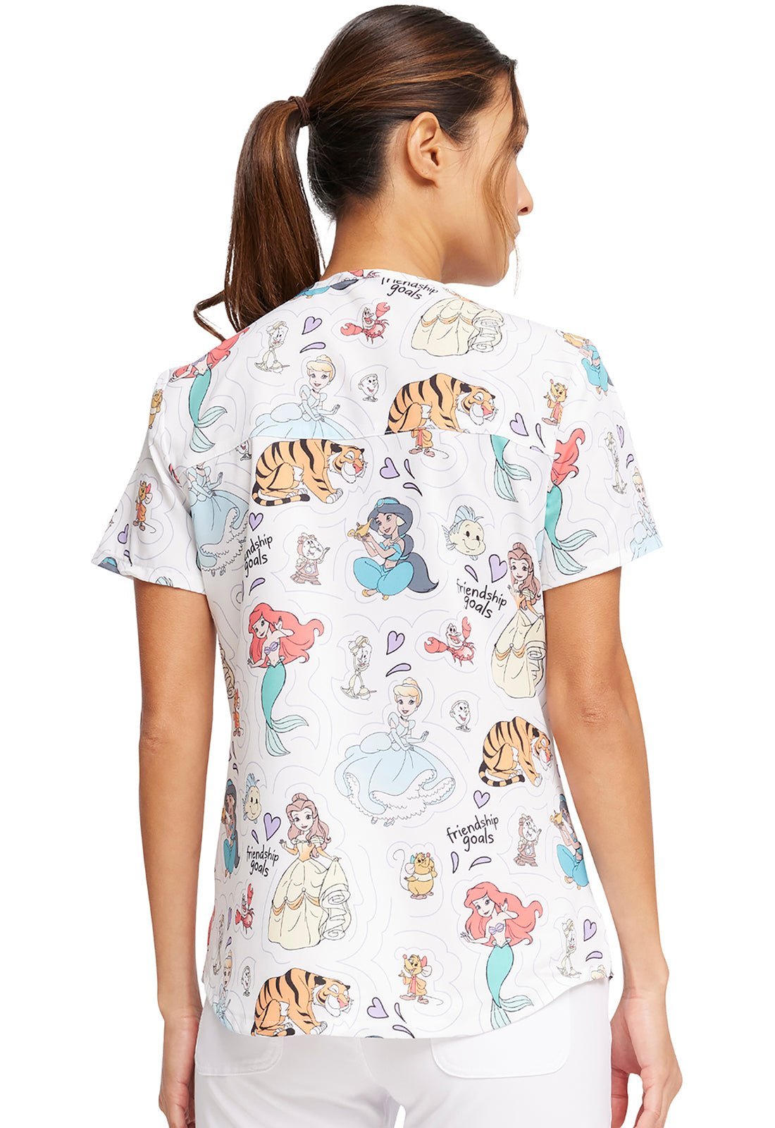 Disney Princesses Tooniforms Disney V-Neck Scrub Top | Medical Uniform ...