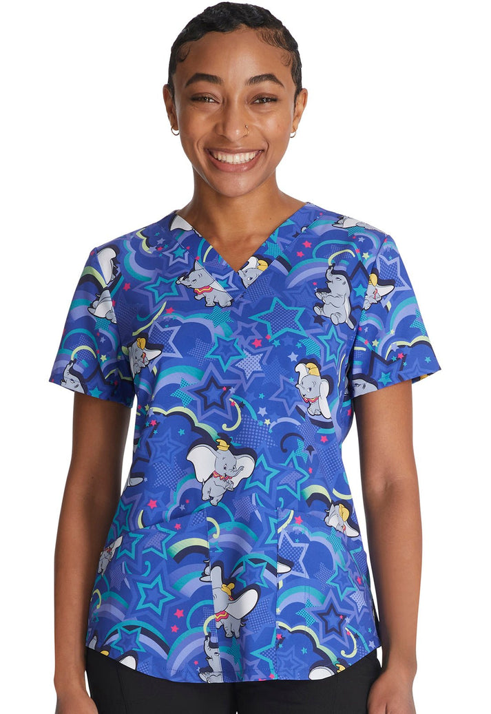 Dumbo Cherokee Tooniforms Disney V Neck Scrub Top TF736 DUFH – Scrubs ...