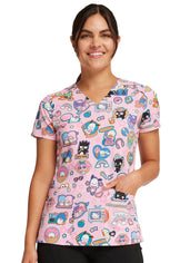 Sanrio Hello Kitty V Neck Scrub Top - Supercute Stickers Tooniforms ...